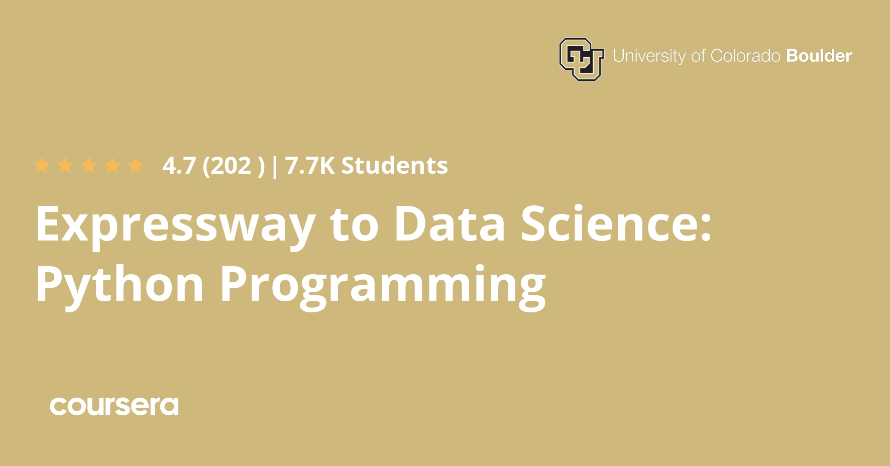 Expressway to Data Science: Python Programming – welcome
